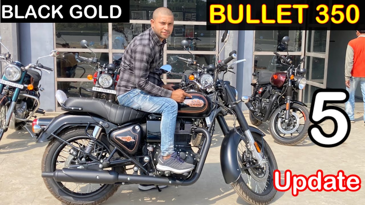 NEW BULLET 350 Top Variant Black Gold @2.15lacs On Road Top Model 2024 ...