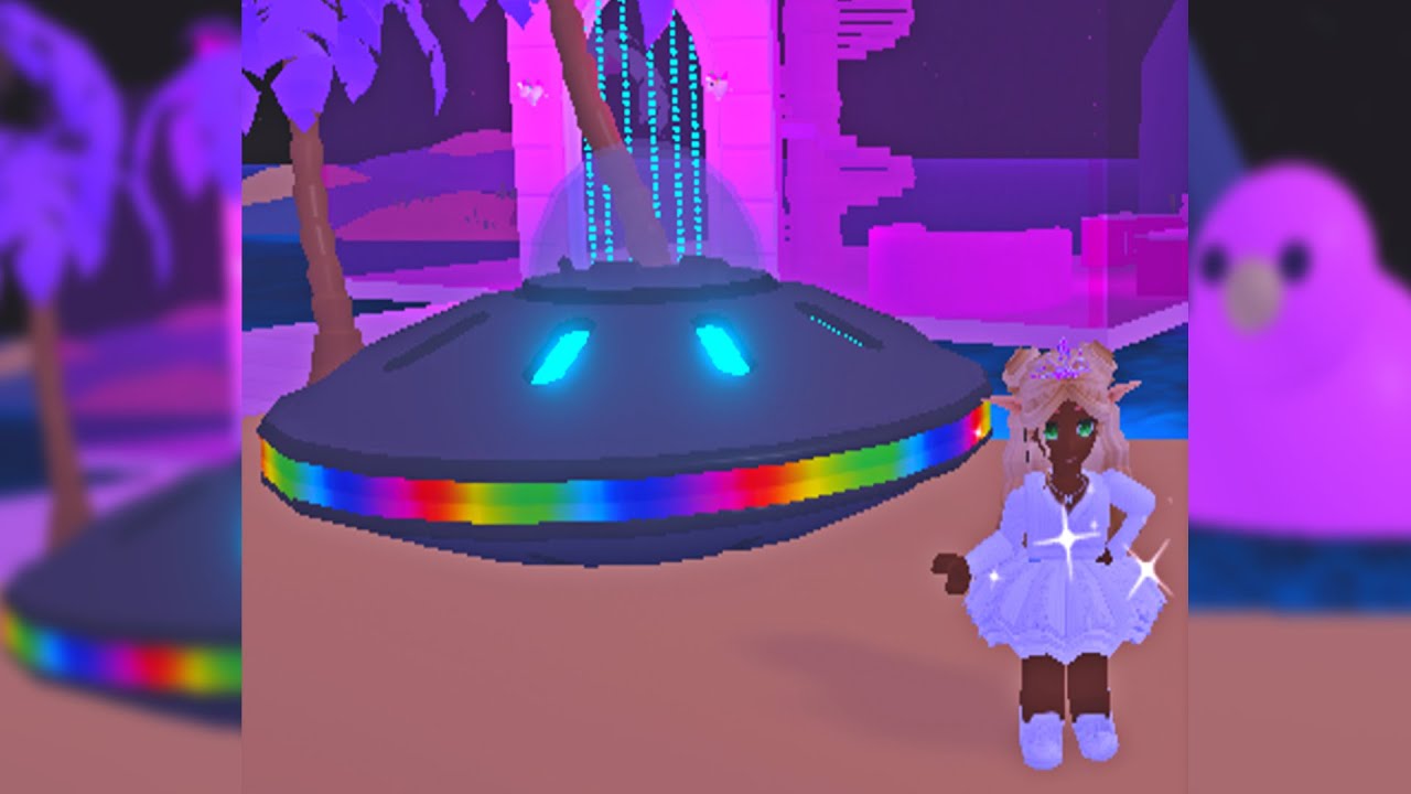RGB UFO in Adopt Me Roblox - YouTube