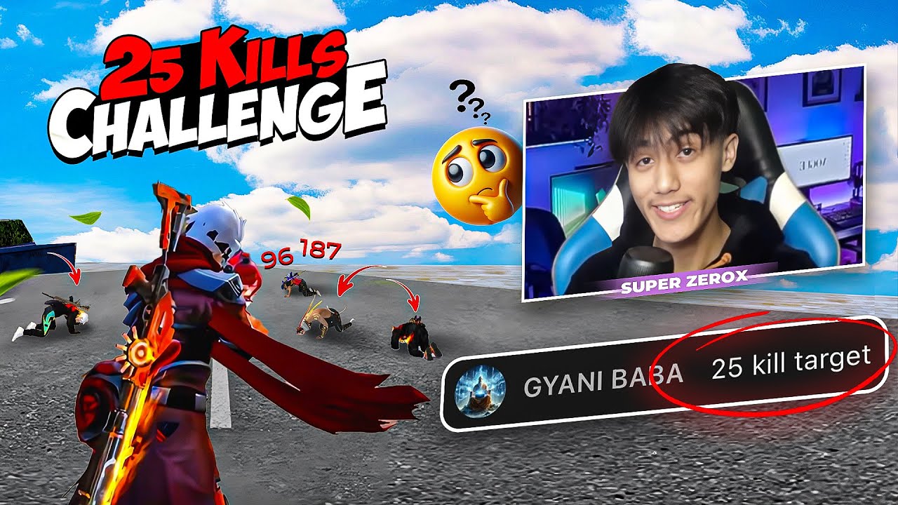 Subscribers Gave 25 Kills Challenge in Live ️Will I Accept & Prove ...