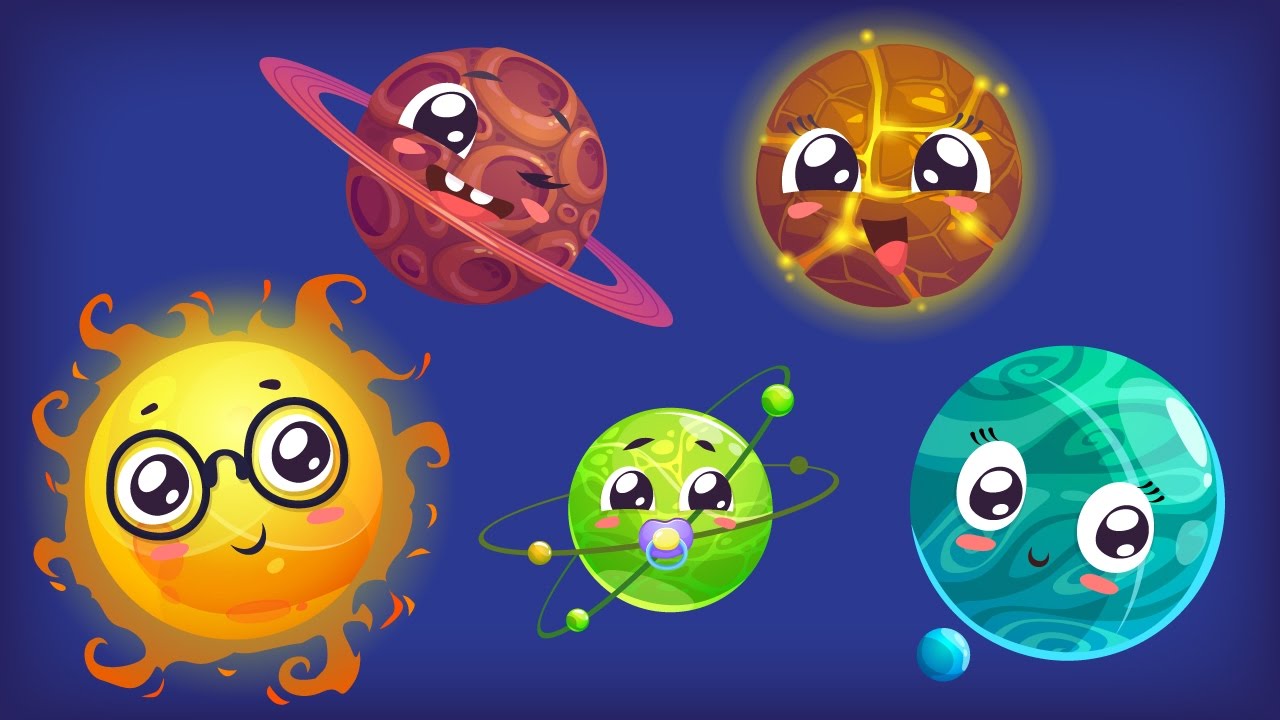The Finger Family Space Planets & Stars Family Nursery Rhyme by Luke ...