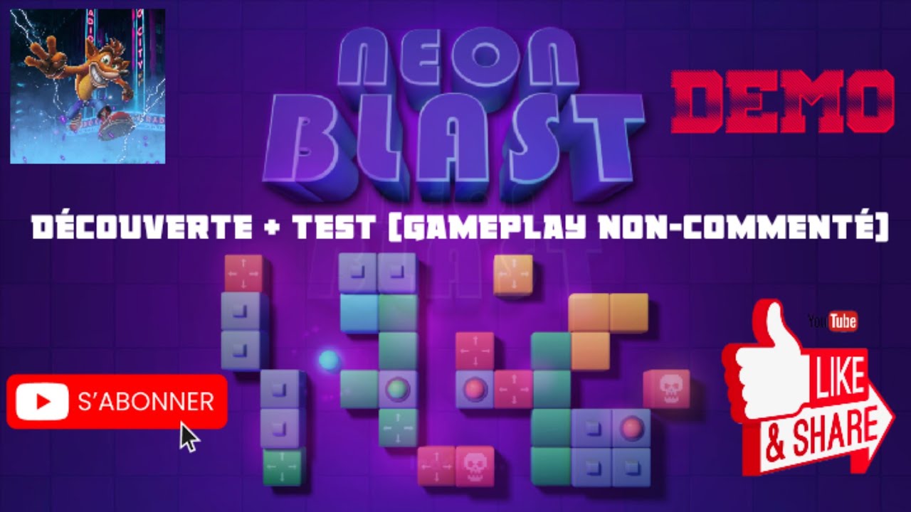 Neon Blast Demo [Découverte + Test] (Gameplay Non-Commenté) - YouTube