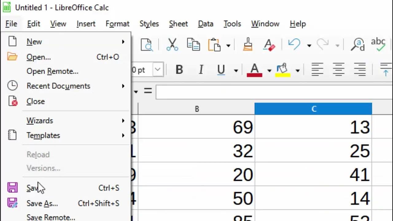 Extension of Libre calc file@COMPUTEREXCELSOLUTION - YouTube
