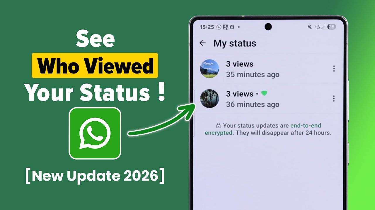 How to See Who Viewed Your WhatsApp Status! [2026 Updated] - YouTube