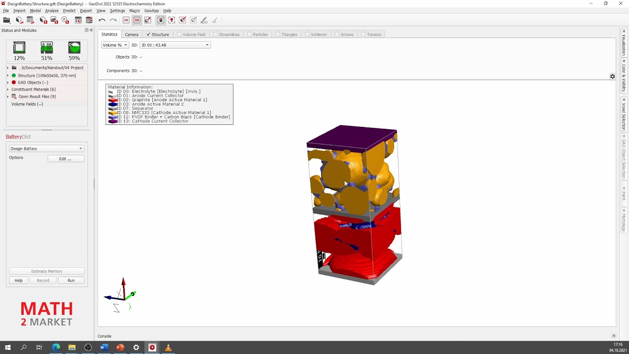 Workshop: Battery simulations (part 3) using GeoDict 2022 - YouTube