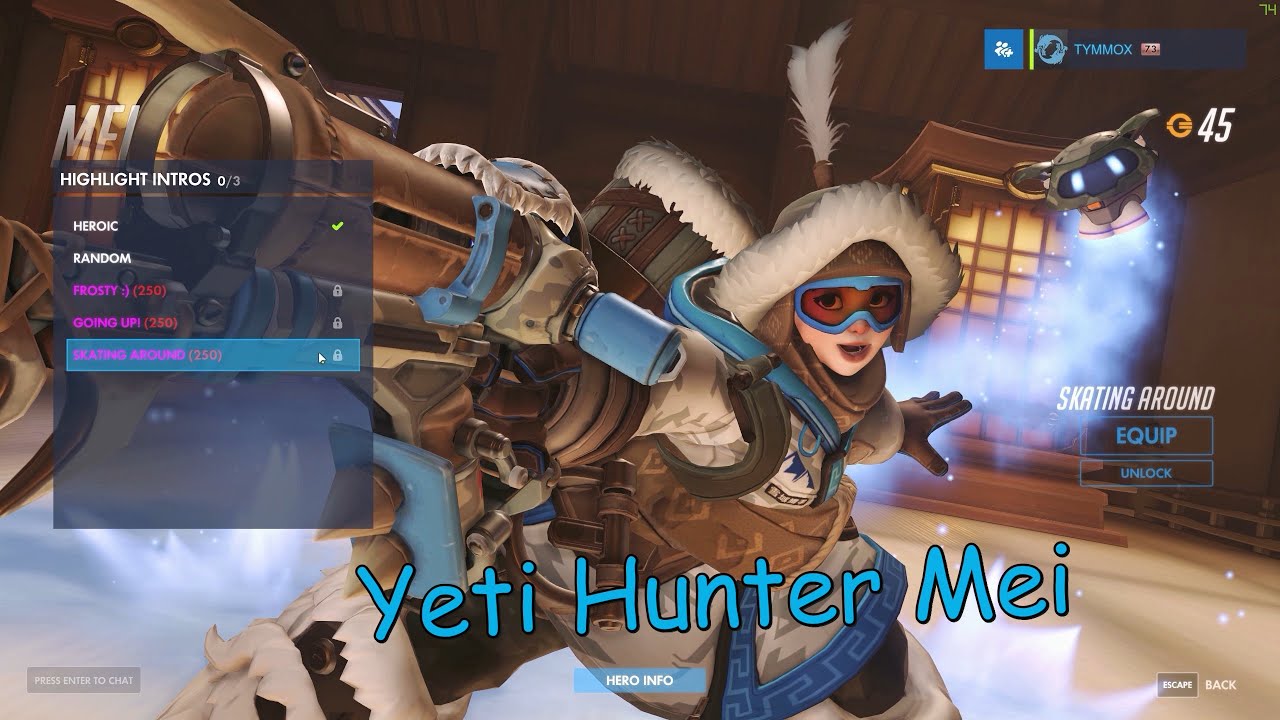 Overwatch Skin Spotlight - Yeti Hunter Mei (Yetiforscherin) & First ...