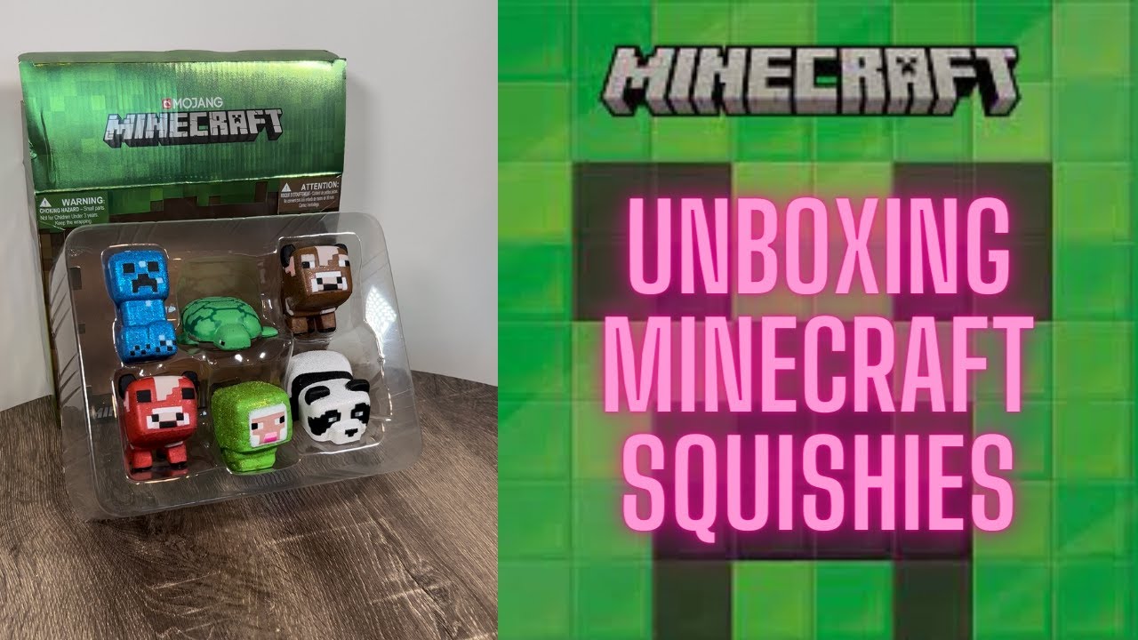 Minecraft SquishMe Series 2 Collector Box Unboxing Review (Full set of ...