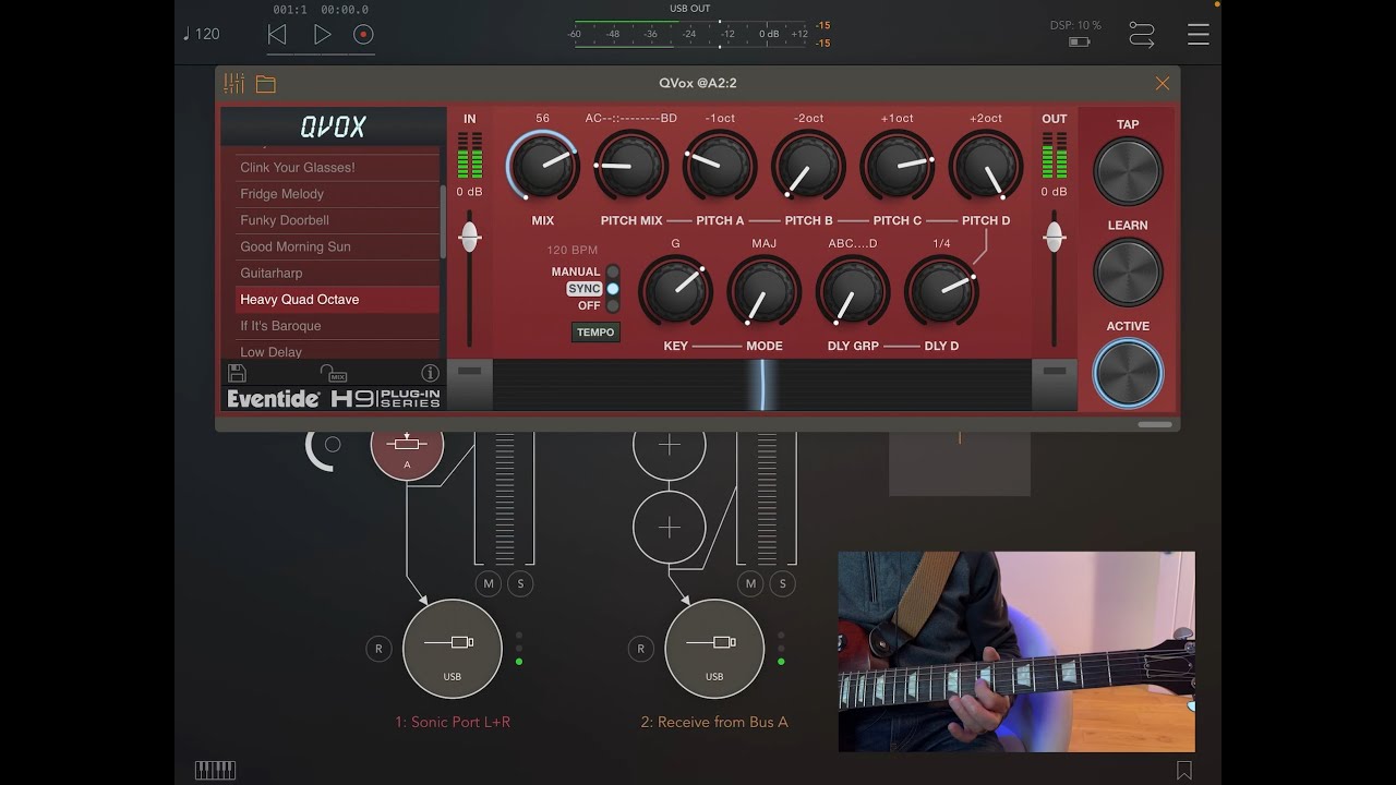 iOS Ambient Guitar - creating a Chorale reverb from AUv3 plugins - YouTube