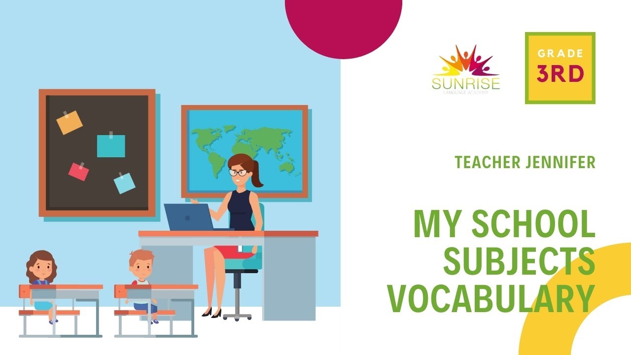 3rd Grade. Online Class. Unit 1. My School Subjects. Vocabulary - YouTube
