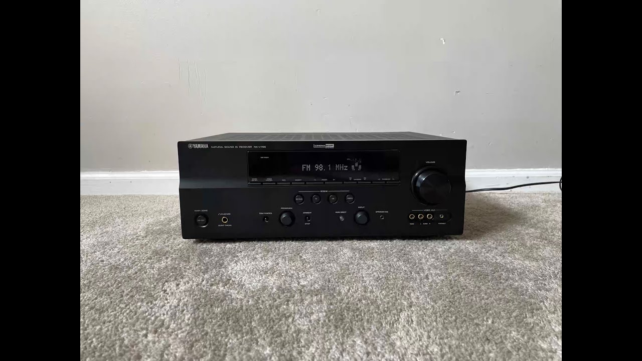 Yamaha RX-V765 7.2 HDMI Home Theater Surround Receiver - YouTube