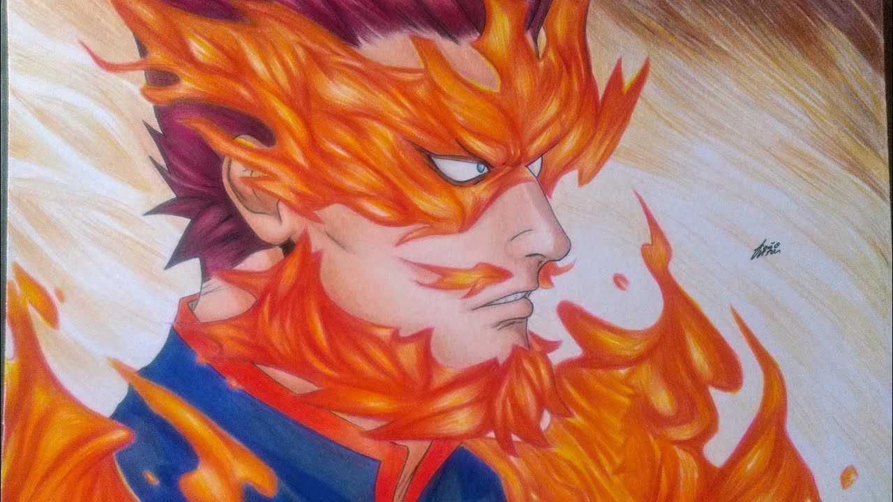 Desenhando Endeavor | Drawing Endeavor (Boku No Hero Academia) - YouTube