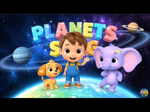 Planets Song for Kids | Learn the Solar System with Milo, Luna & Ellie ...