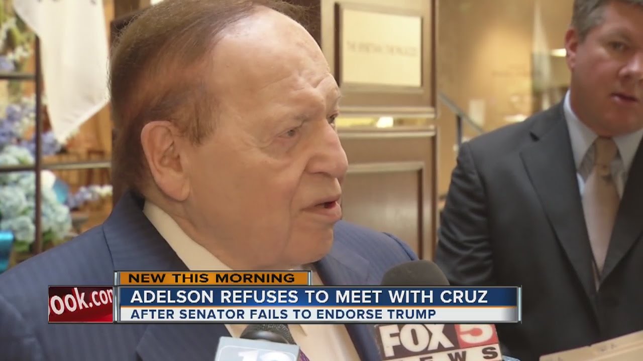 Sheldon Adelson refuses to meet with Ted Cruz - YouTube
