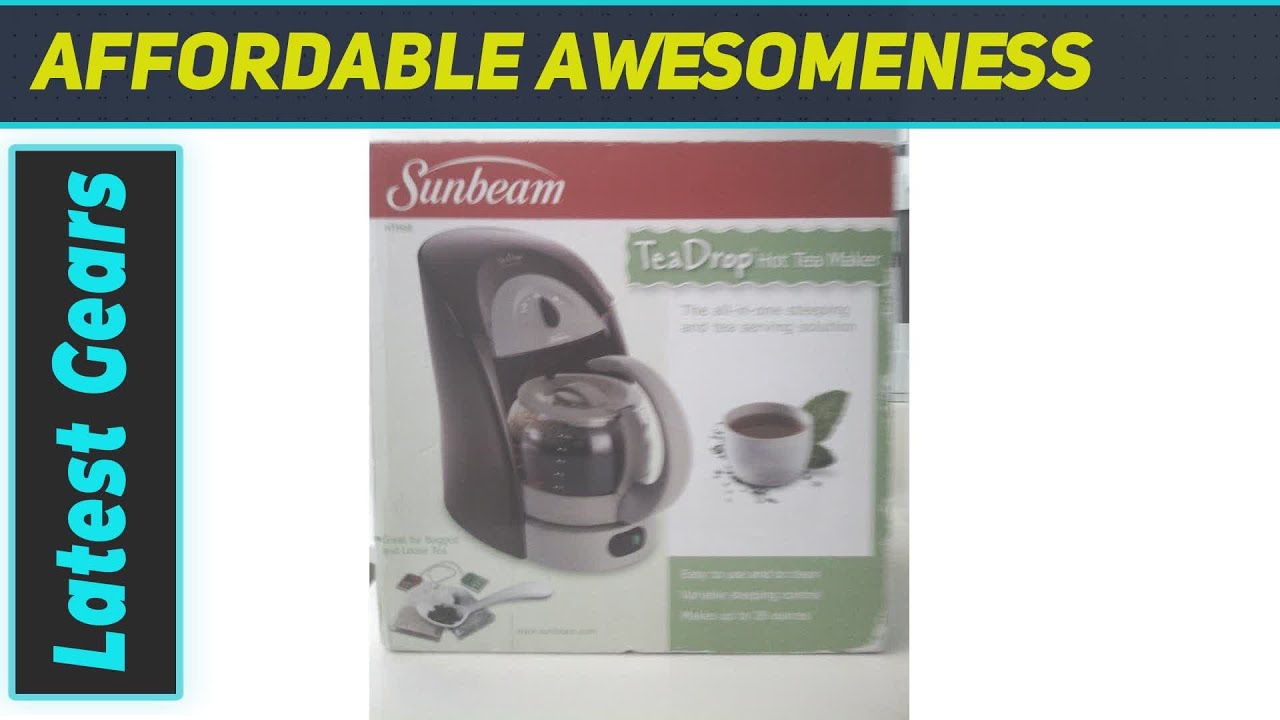 Sunbeam HTM5B Tea Drop Hot Tea Maker: Unboxing and Demo - YouTube