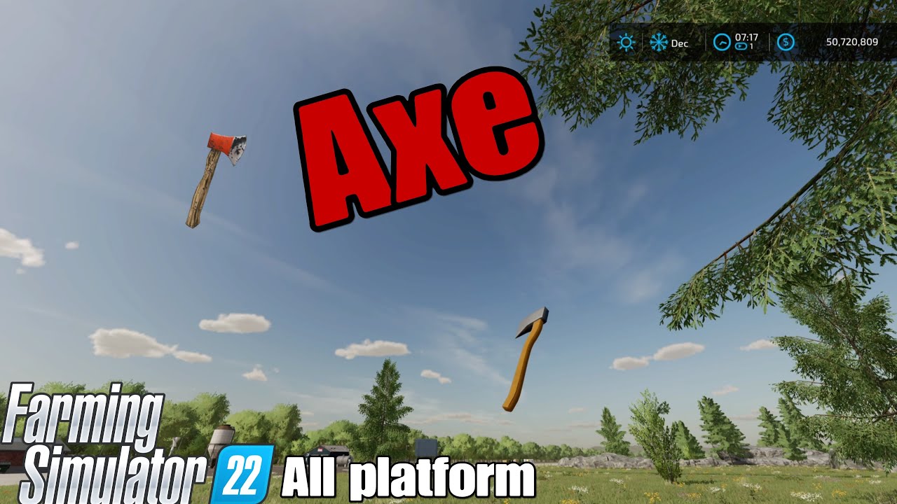 Axe / mod for all platforms on FS22 - YouTube