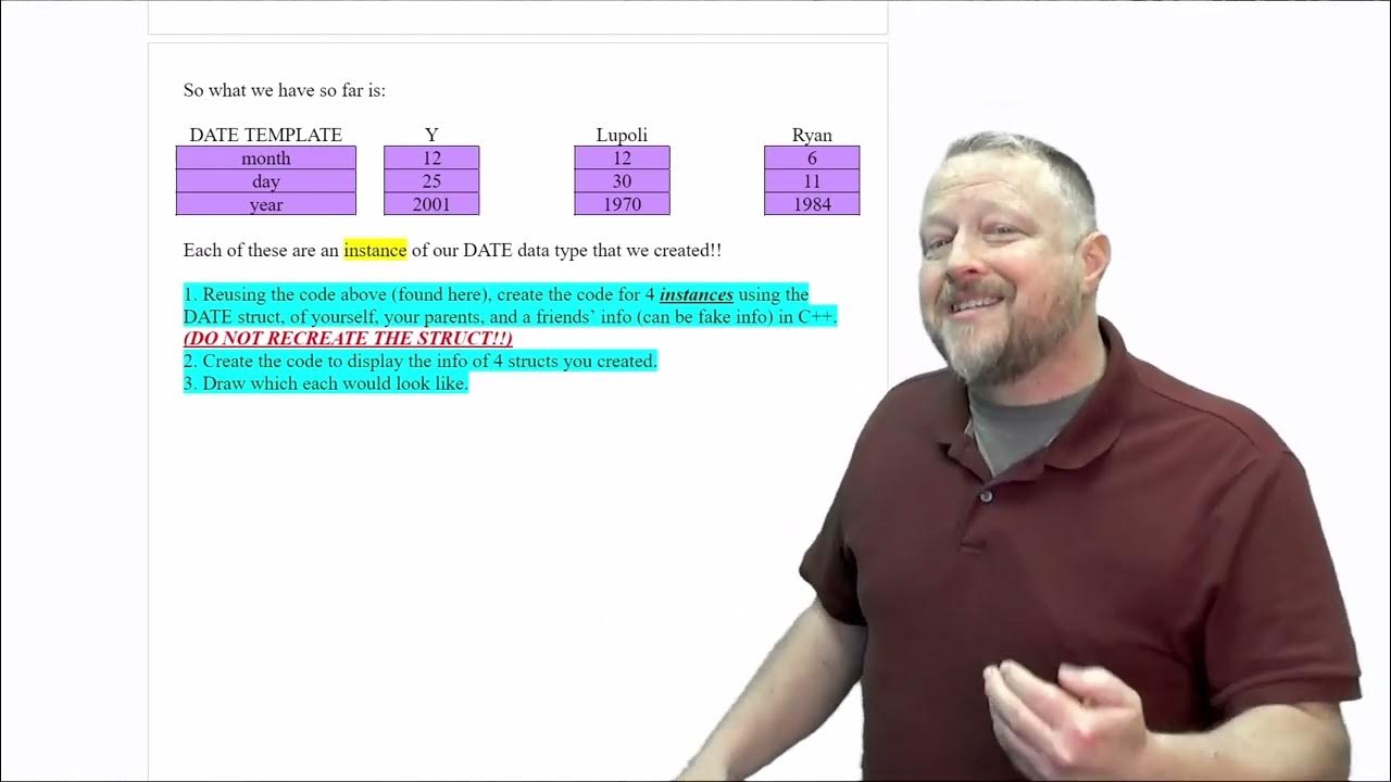 04 - Exercise - Creating an instance & populating in the main - YouTube