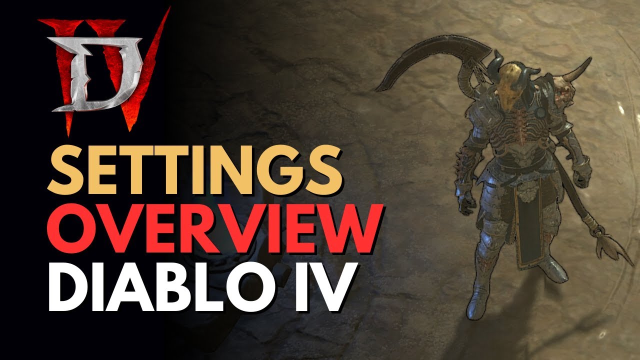 Diablo 4 Best Settings Beginners Guide | Health bars and Items | New ...