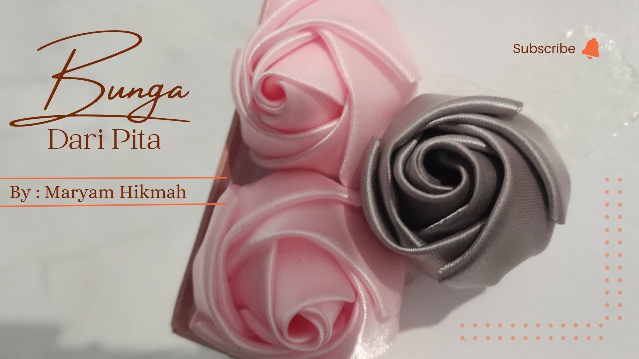DIY || BUNGA DARI PITA 🌹🌹🌹 - YouTube