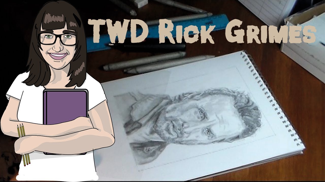 Speed Drawing- Rick Grimes from TWD |drawingsbymegsart - YouTube