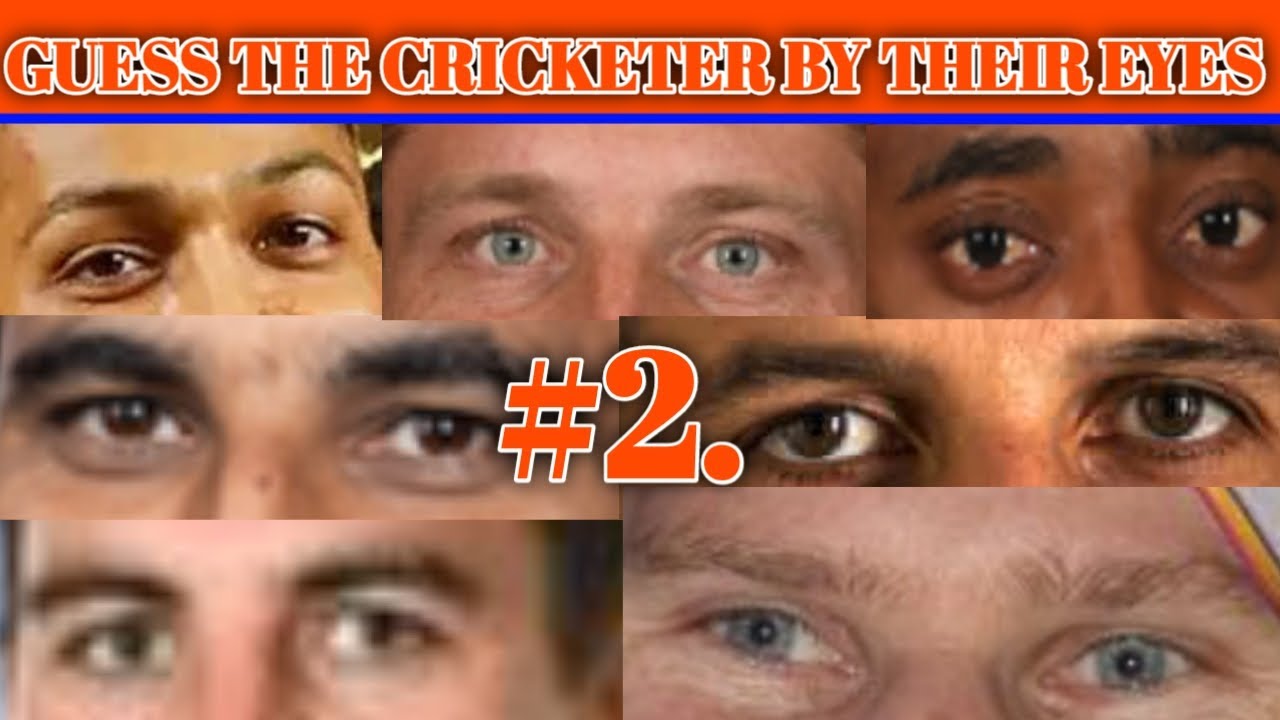 GUESS THE CRICKETER BY THEIR EYES | #2.| GUESS THE PUZZLE | RIDDLE ...