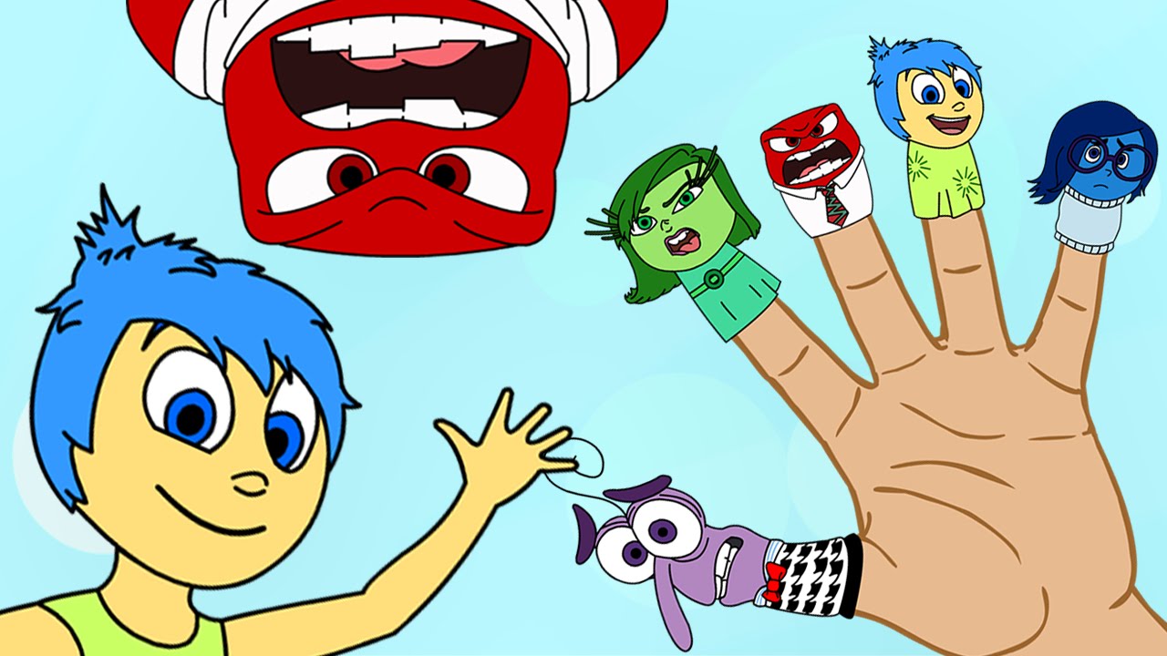 🌟 INSIDE OUT 🌟 Finger Family song | Nursery Rhymes Cartoons - YouTube