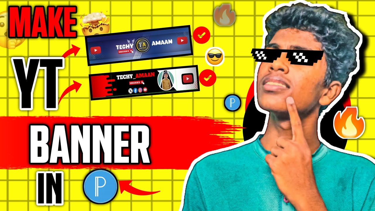 How to make youtube banner | how to make yt banners in pixellab 🤫 - YouTube