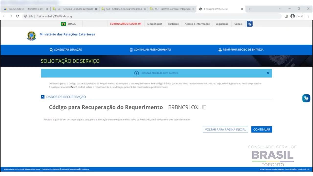 Como preencher o formulário de Requerimento de Passaporte. 1º Formulário- PASSO 1 - YouTube
