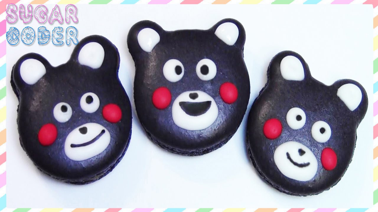 KUMAMON MACARONS COOKIES, DESSERT IDEAS - YouTube