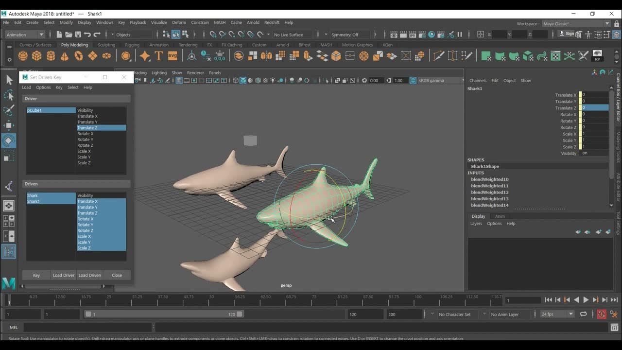 Maya set driven key tutorial Intro - YouTube