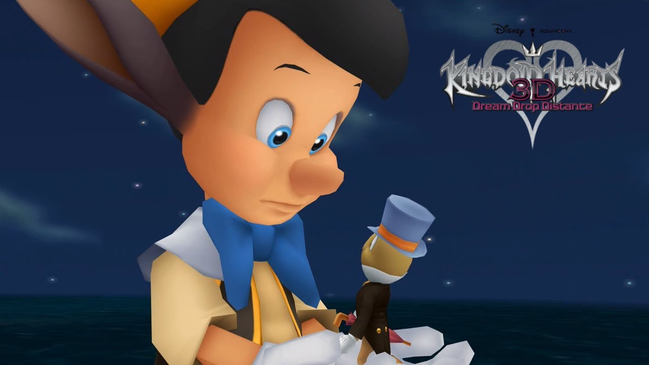 Pinocchio And Jiminy Go After Monstro | Kingdom Hearts Dream Drop ...