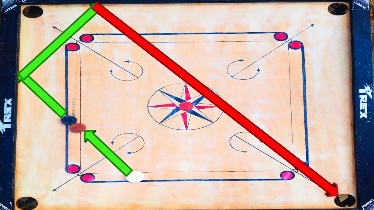 5 best and important pocket strategy in carrom ||carrom sangam strike ...