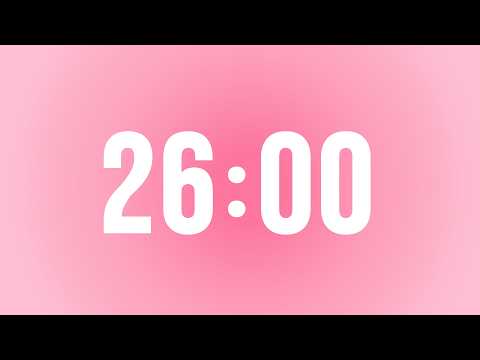 26 Minute Pastel Pink Study Timer | Cute Timer