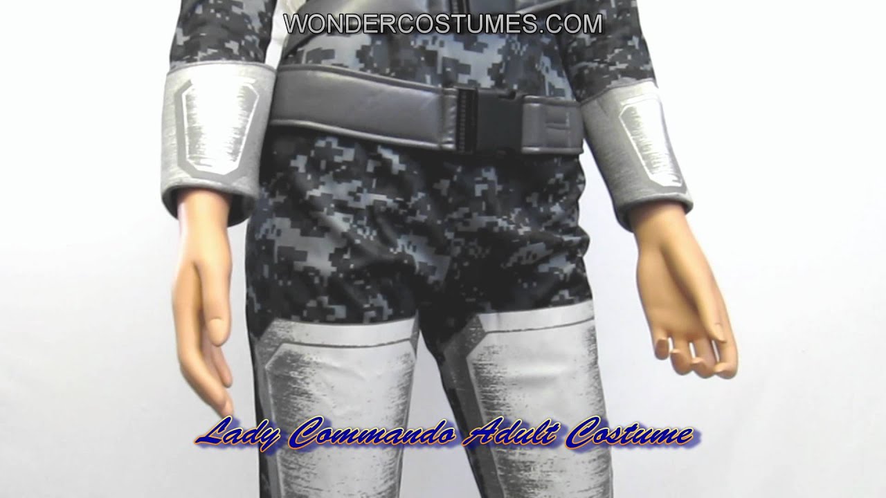 Lady Commando Adult Costume - YouTube