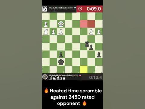 Heated Bullet Time Scramble against a 2450 #chess #shorts - YouTube