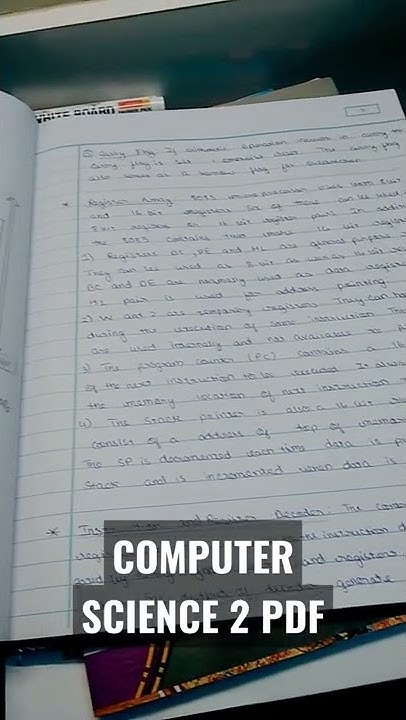 HSC COMPUTER SCIENCE 2 JOURNAL PDF - YouTube