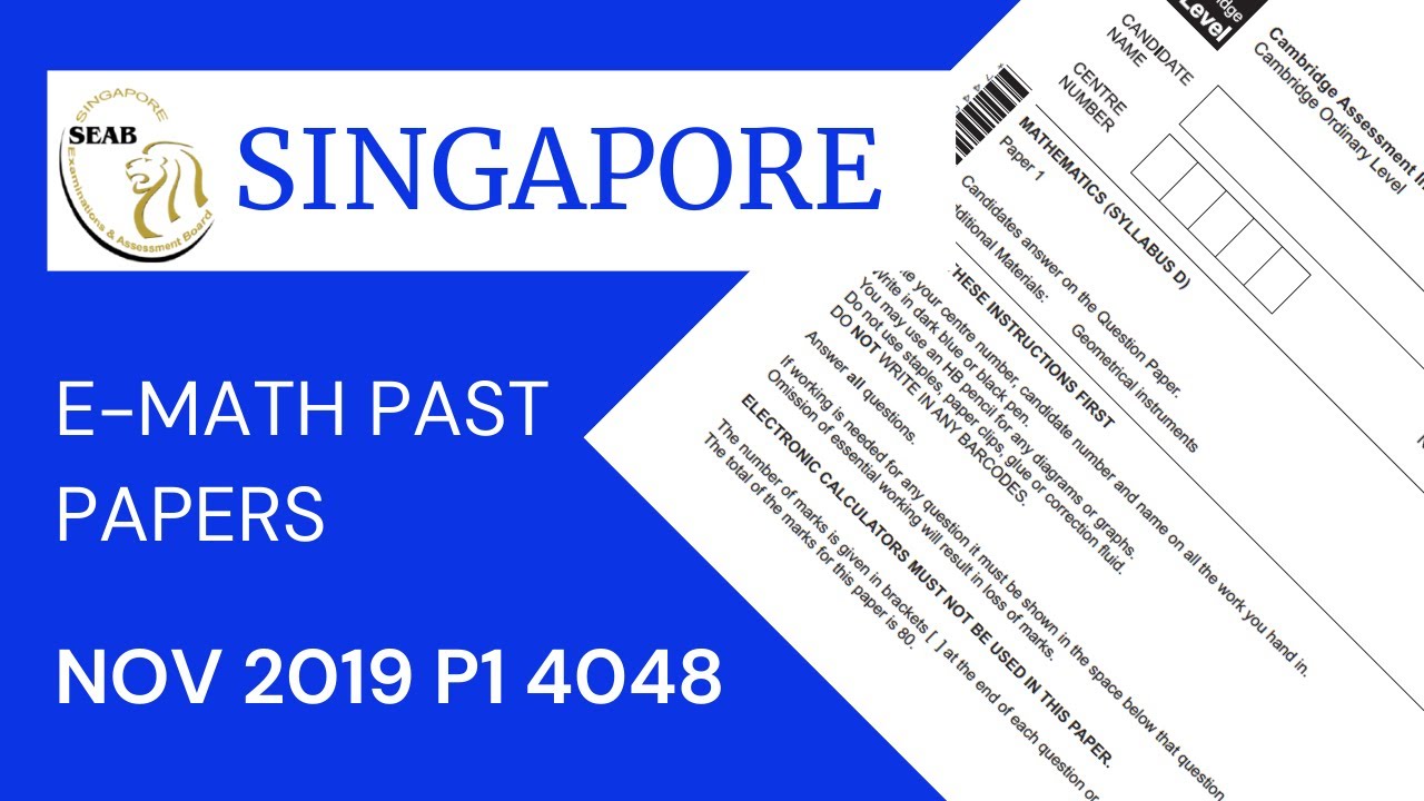 Singapore O Level EMATH October November 2019 Paper 1 4048 1 YouTube singapore-o-level-emath-october-november-2019-paper-1-4048-1-youtube