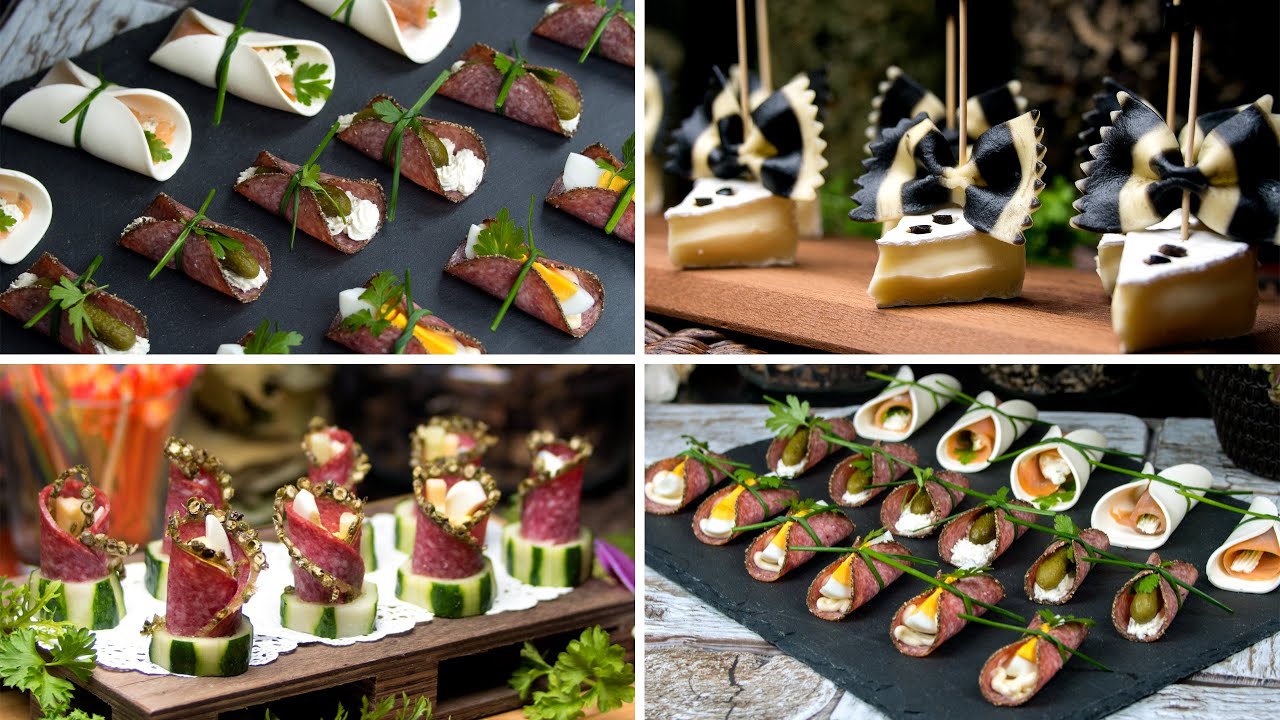 6 Elegant snack recipes - Bow ties, cucumber rings and cream cheese ...