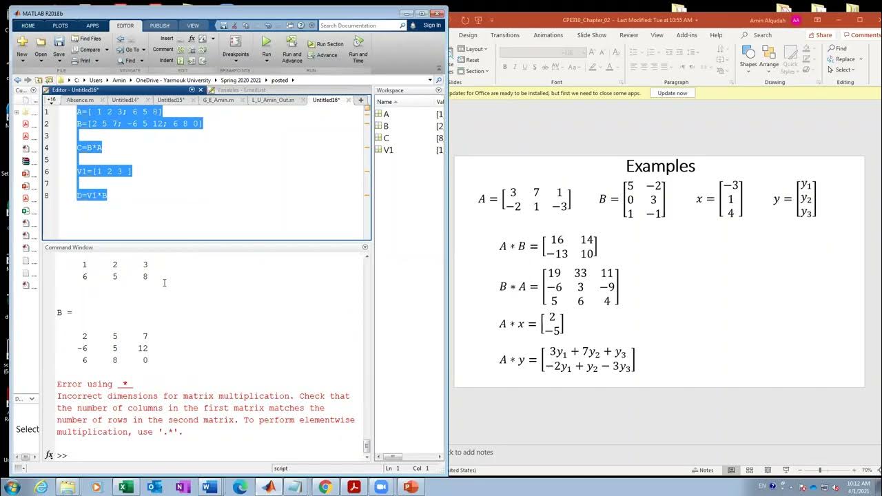 Ch_2: Matlab_ Gaussian Elimination +LU - YouTube