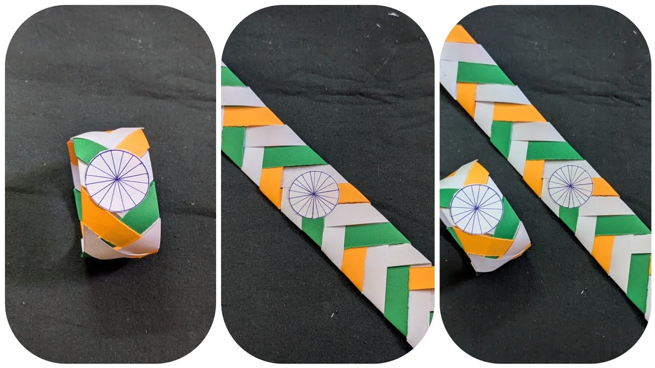 Republic day craft/DIY/Independence day craft/easy tricolour paper ...