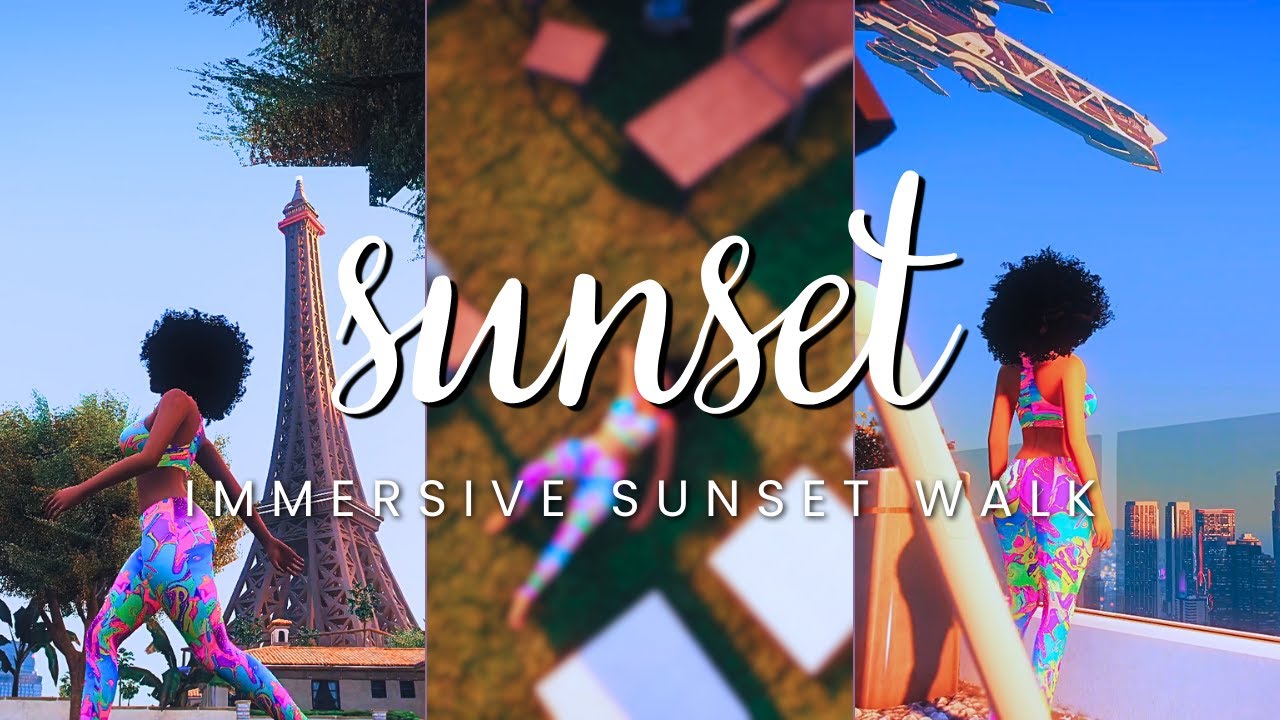 Immersive Sunset Walk in GTA 5: FiveM's Stunning PCMR Graphics Mod - YouTube