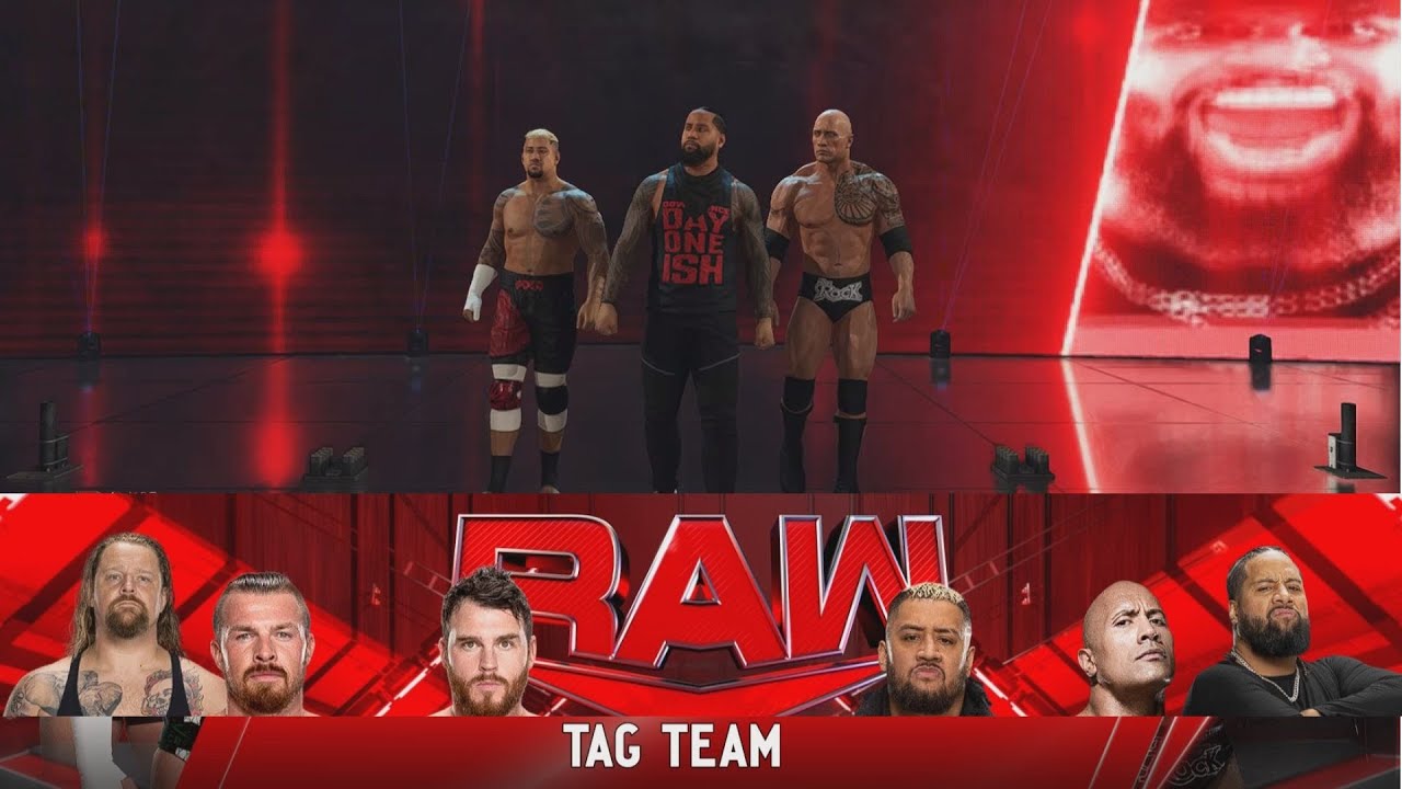 GALLUS VS THE BLOODLINE. WWE RAW. WWE 2K24. TQSVERSE - YouTube