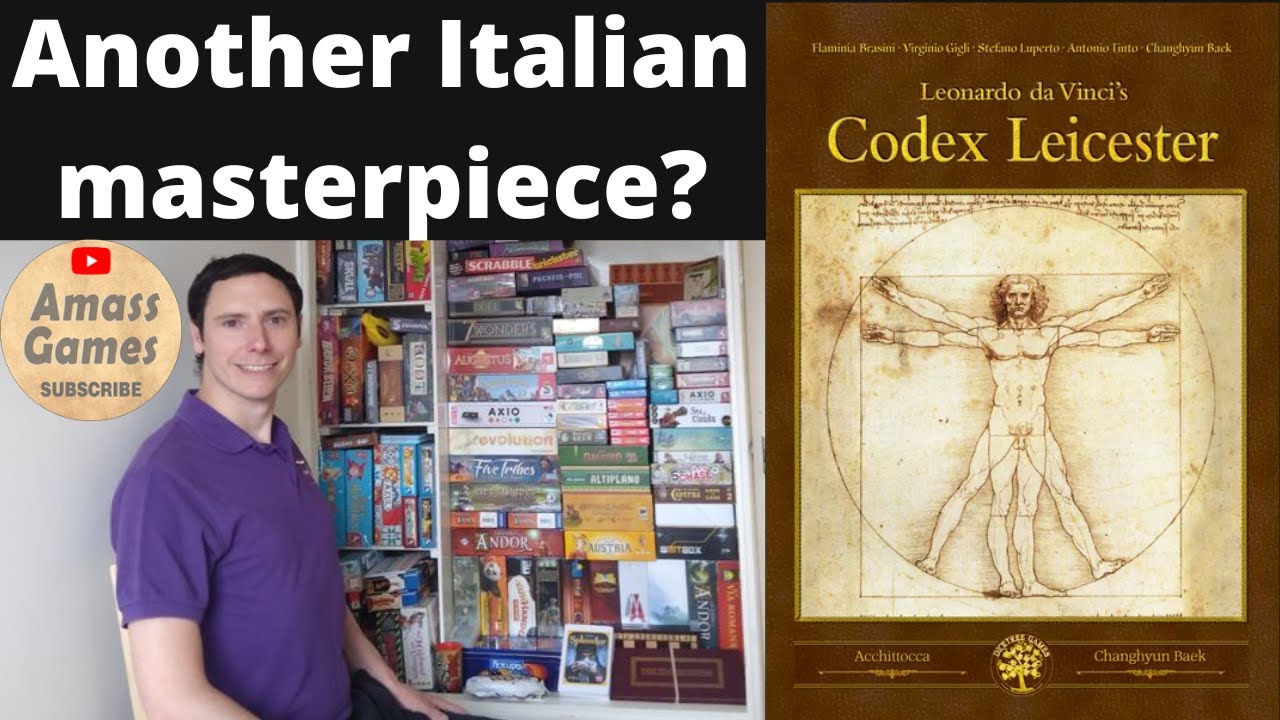 Leonard da Vinci's Codex Leicester how to play resource management worker placement game ...