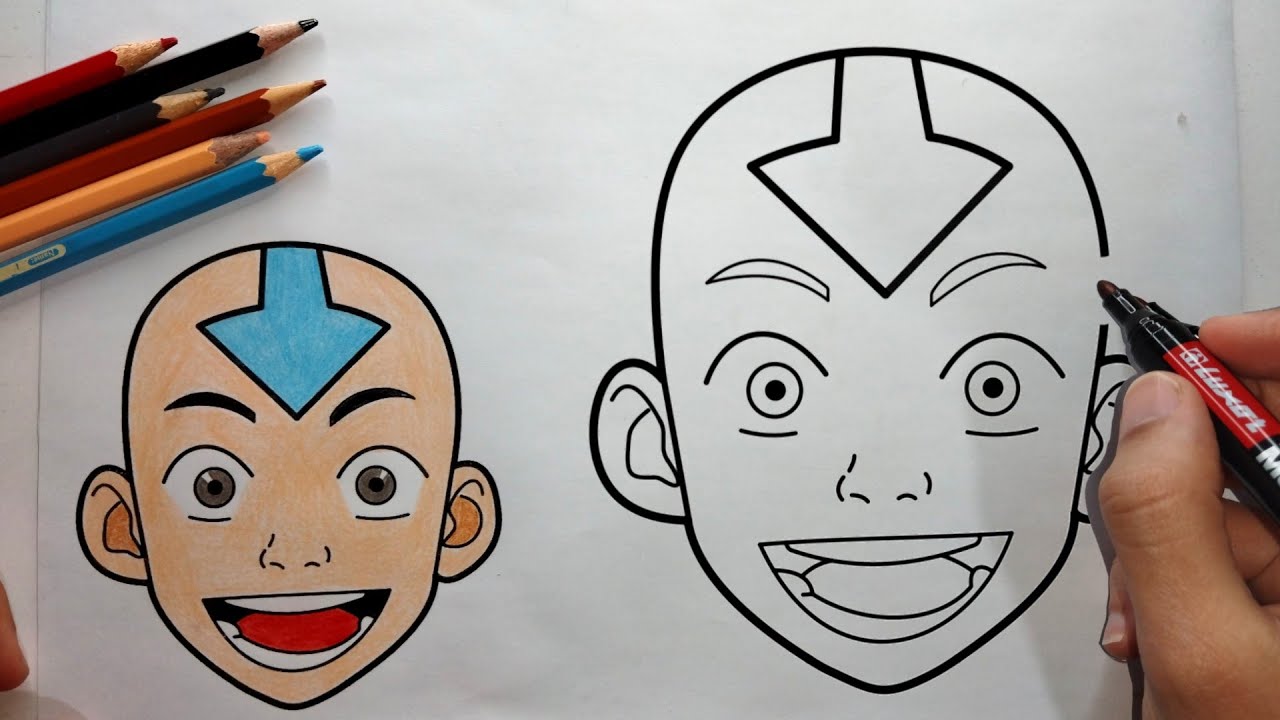 HOW TO DRAW AANG FROM AVATAR | DRAWING AANG AVATAR THE LAST AIRBENDER ...