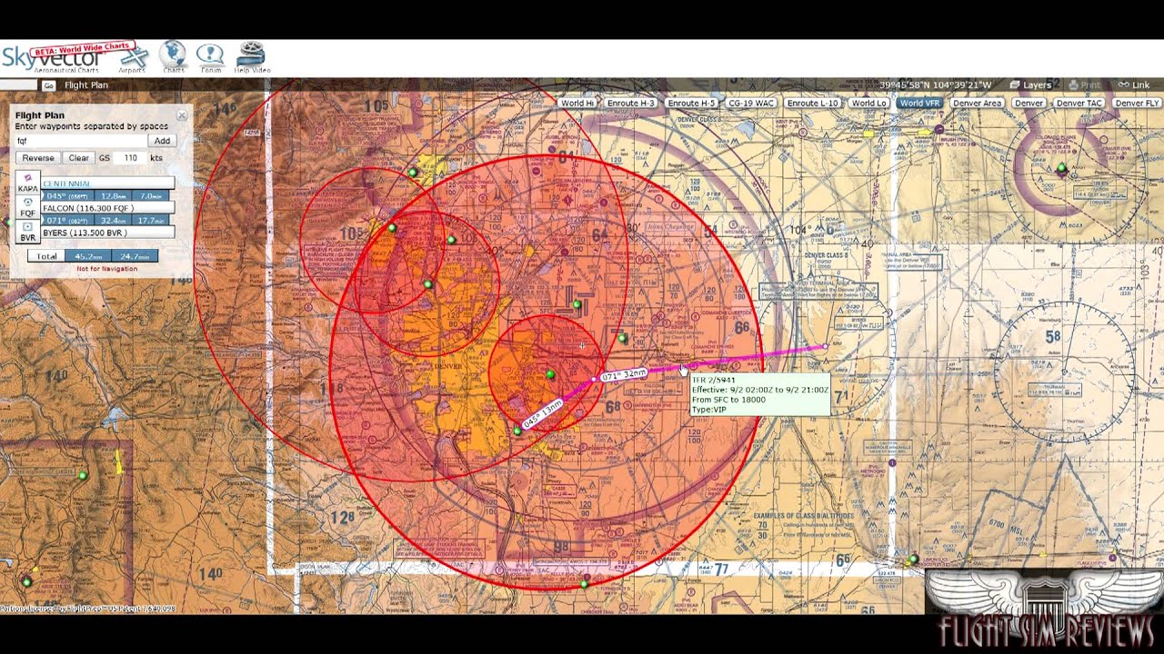 Skyvector Flight Planner Review HD - YouTube