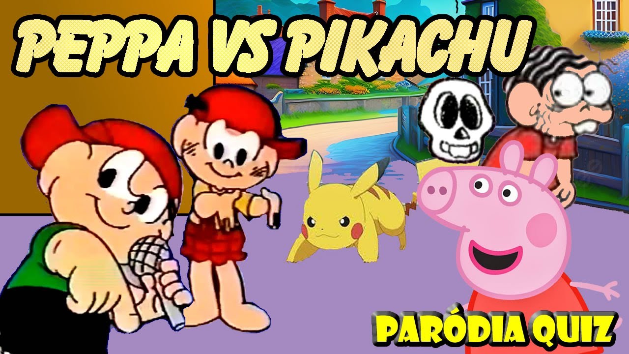 PIKACHU VS PEPPA PIG: A BATALHA MUSICAL | PARÓDIA QUIZ ANIMADA ...