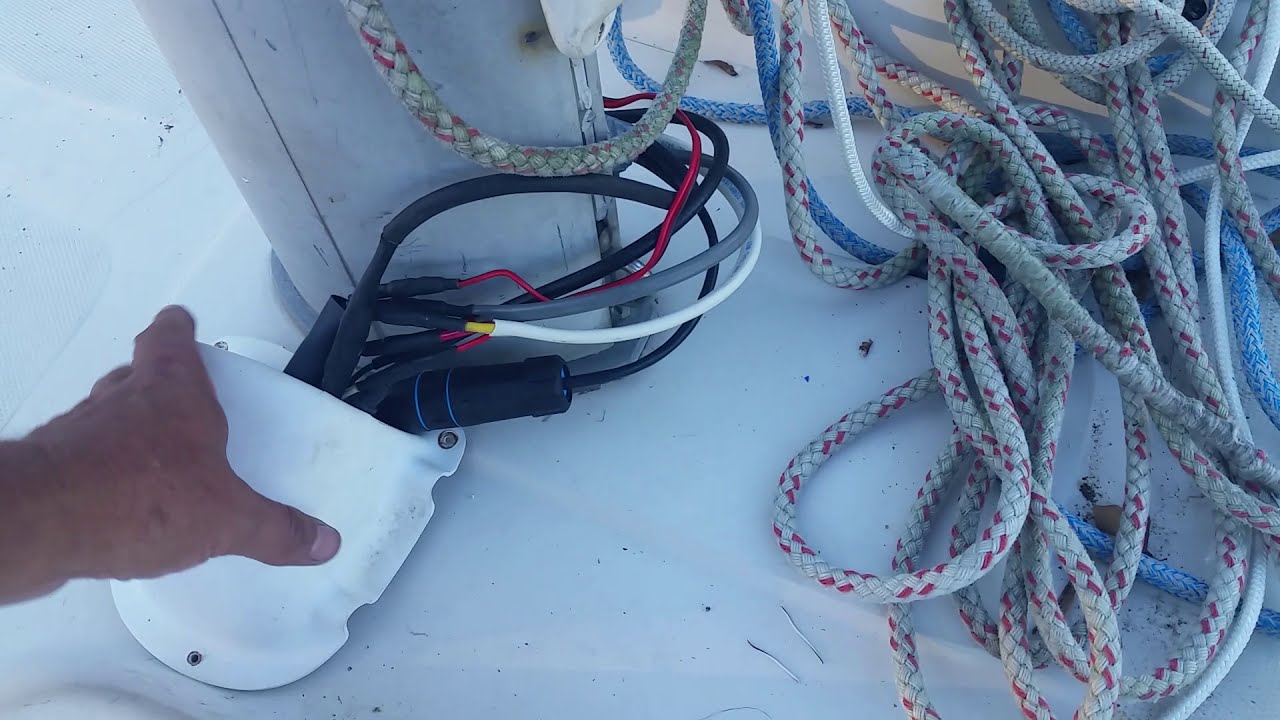 Irwin mast wiring done - YouTube