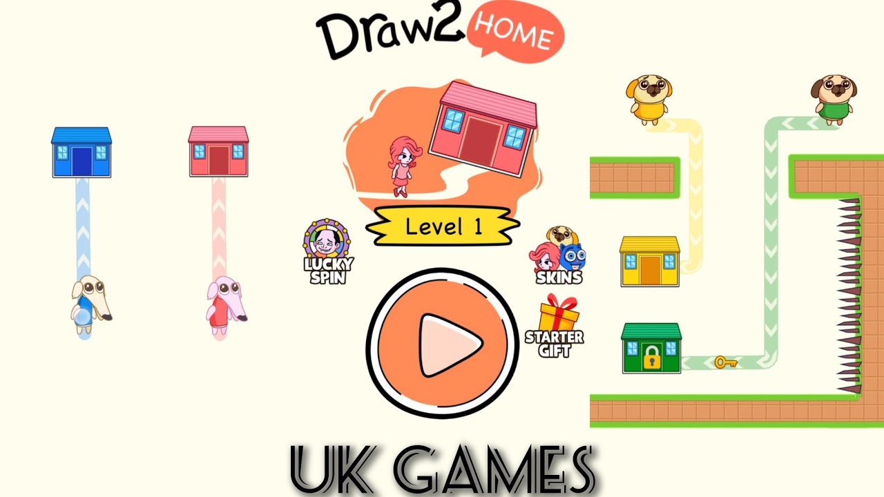 Draw To Home: Brain Puzzle | Level 1-11 | iOS Android | Gameplay |(Uk ...