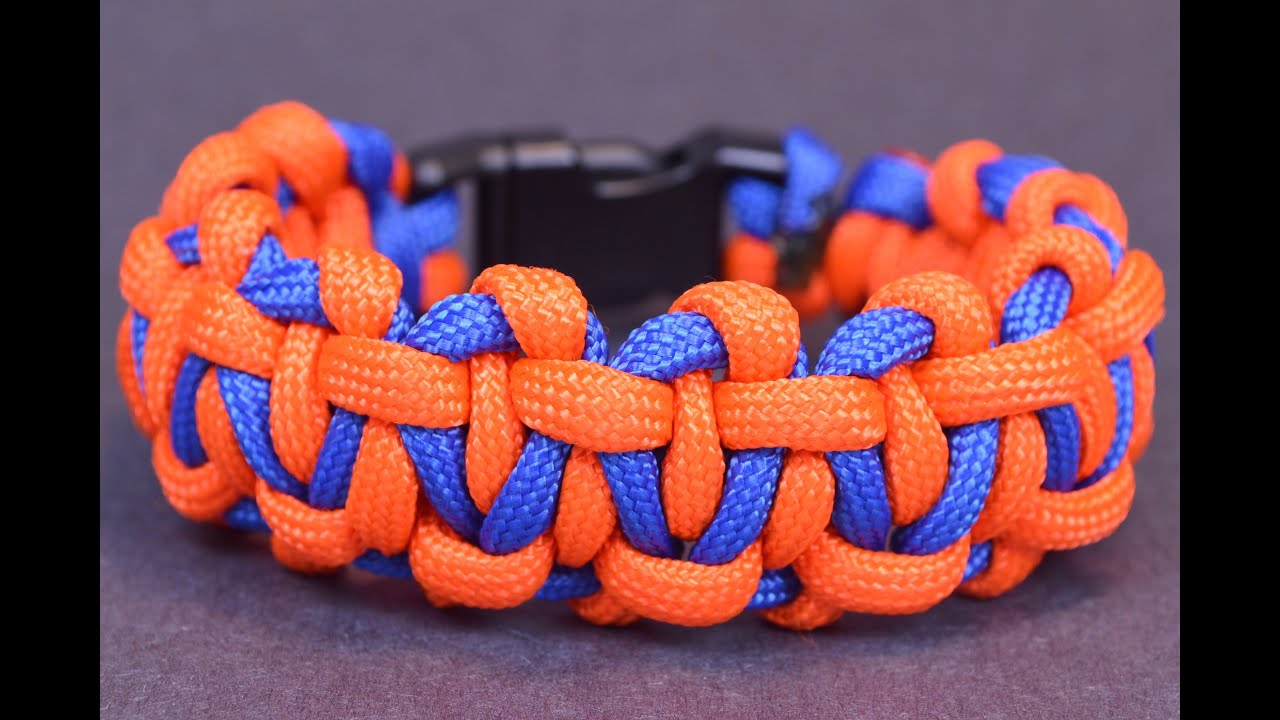 How to Maked the "Cobbled Interlocked Bar" Paracord Bracelet ...