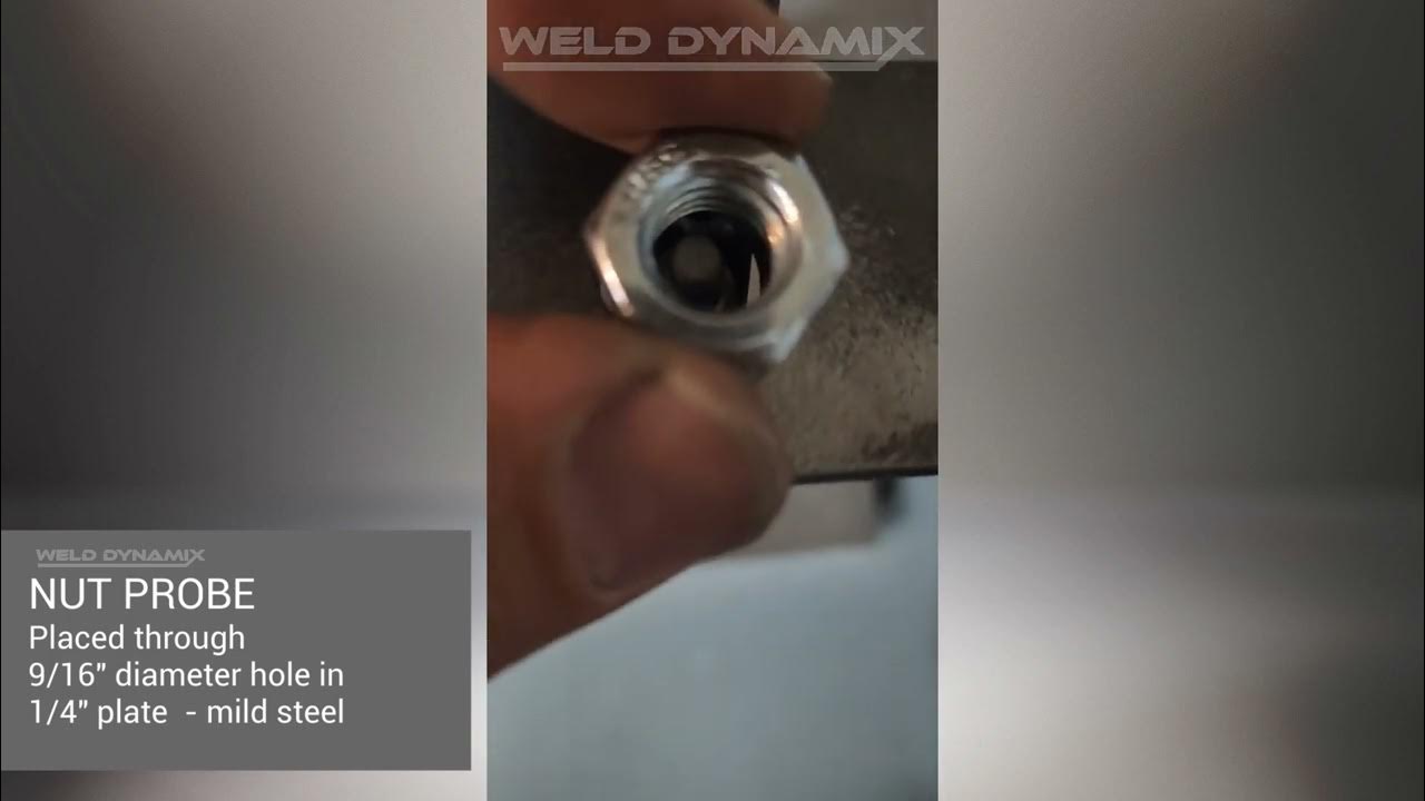 Weld Dynamix - NUT DETECTION - Probe Placed Through Substrate - YouTube