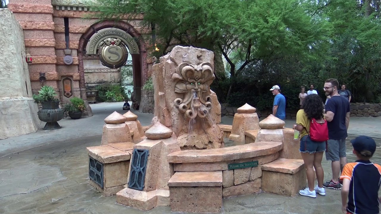 Talking Fountain at Islands of Adventure - YouTube