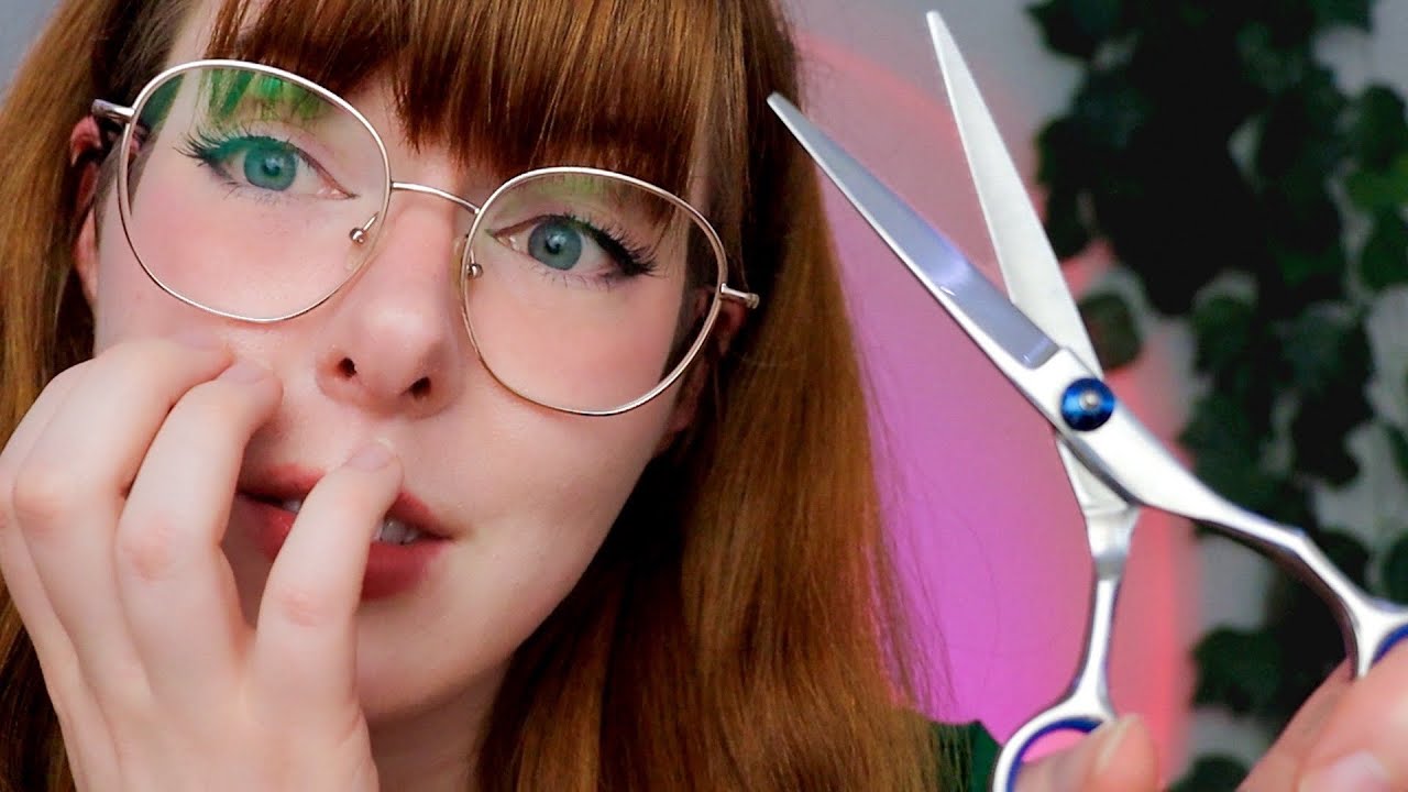ASMR Obsessed Weird Girl Trims Your Hair (and breathes on you) - YouTube